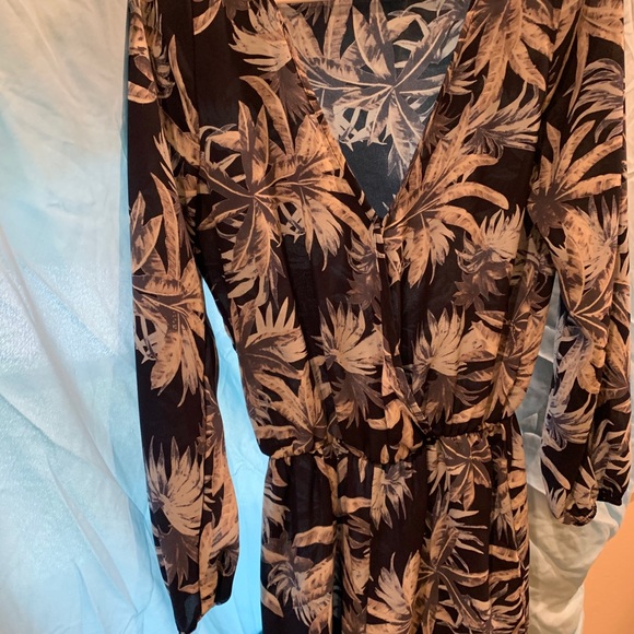 Pants & Jumpsuits | Navy Blue Sheer Romper | Poshmark